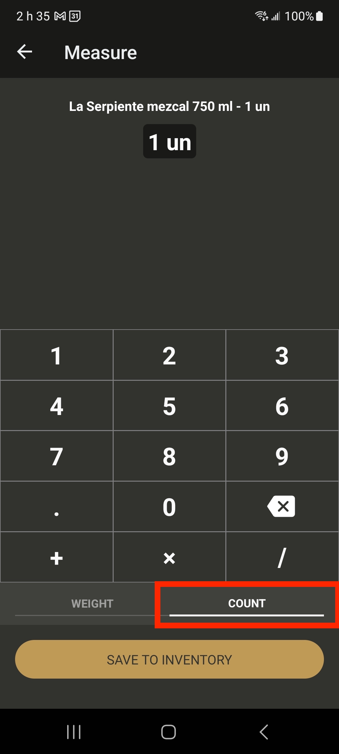 Counting your first inventory – RapidBar docs